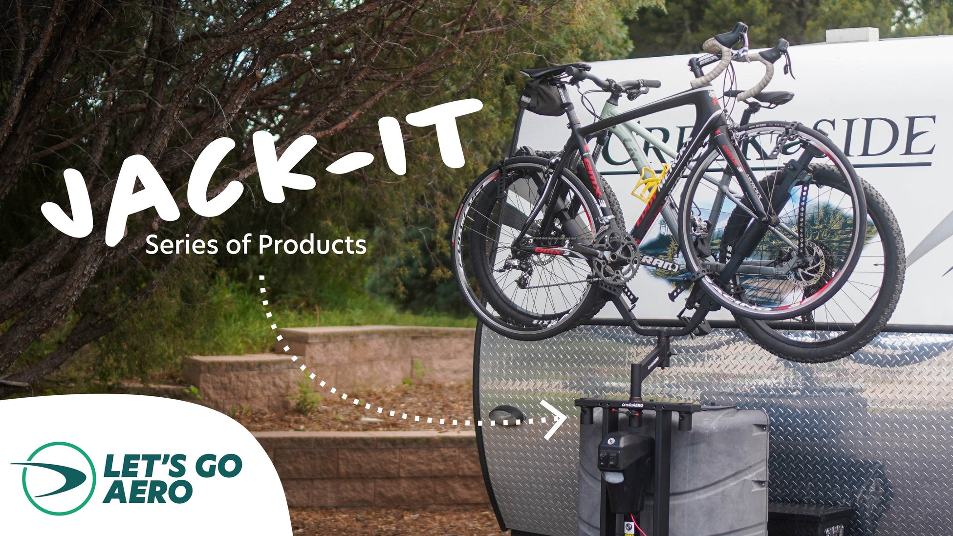 Jack-IT Travel Trailer A-Frame Bike Mounts – Let's Go Aero