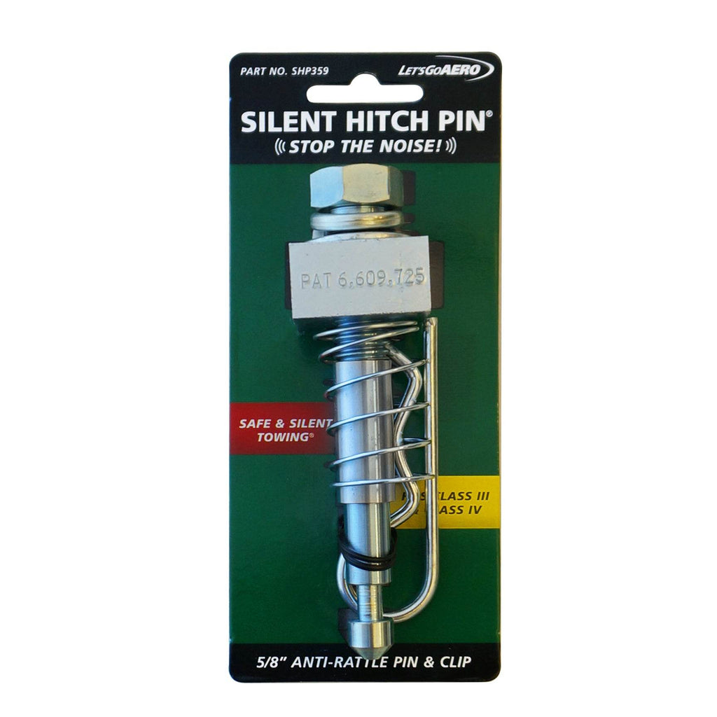 Silent Hitch Pin: Anti-Rattle Pin & Clip 2in Hitches